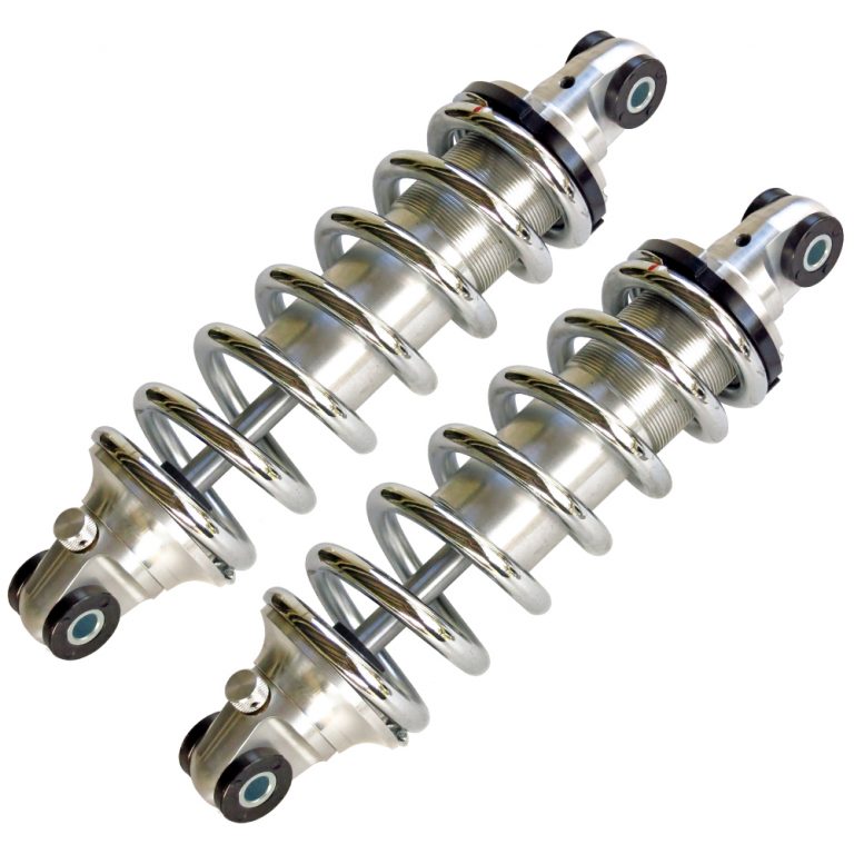 Front Coil Overs – Polished Aluminum with Chrome Springs – Pair – Flat ...